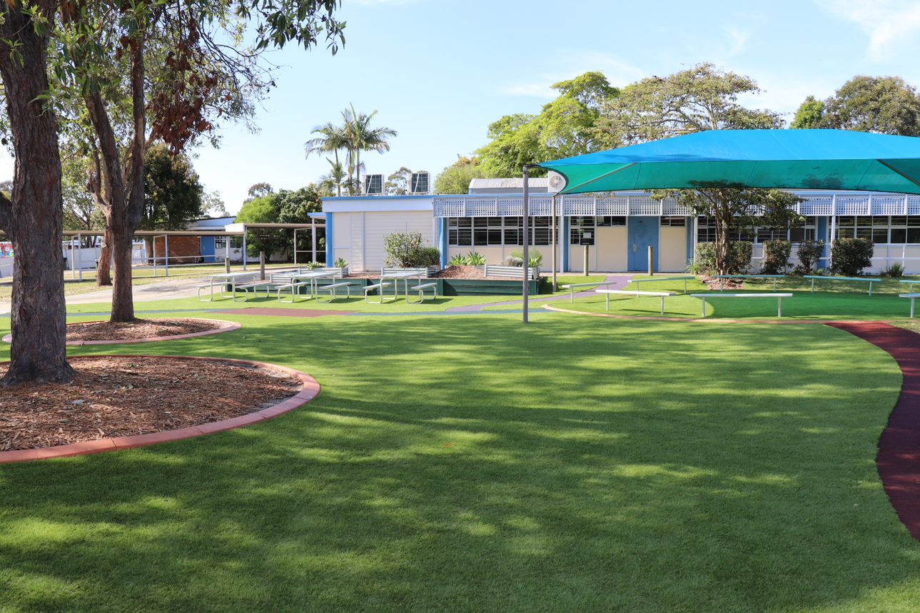 School grounds and classrooms